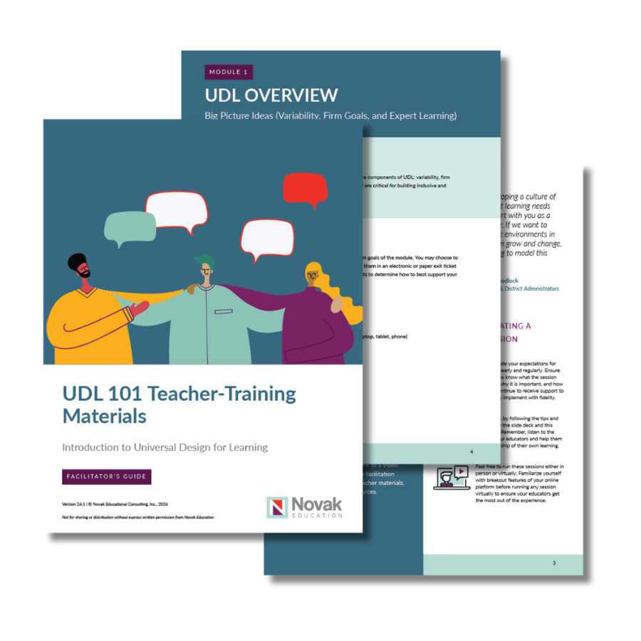 UDL Training Materials: Successfully Implement UDL in Your District