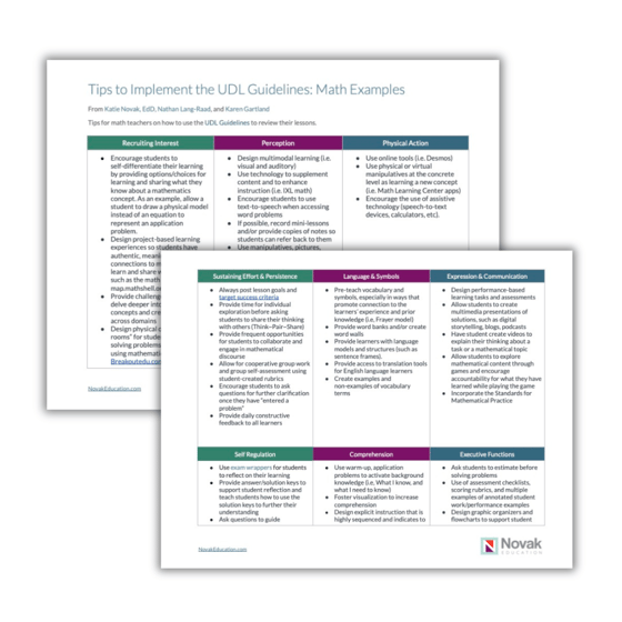 Free UDL Resources: Tools for Implementing Universal Design for Learning