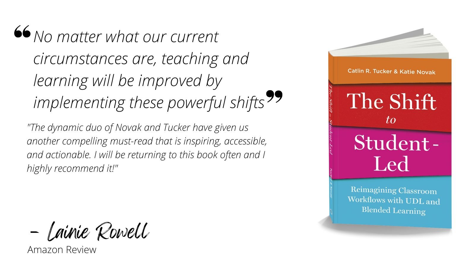The Shift to Student-Led - UDL and Blended Learning | Tucker and Novak